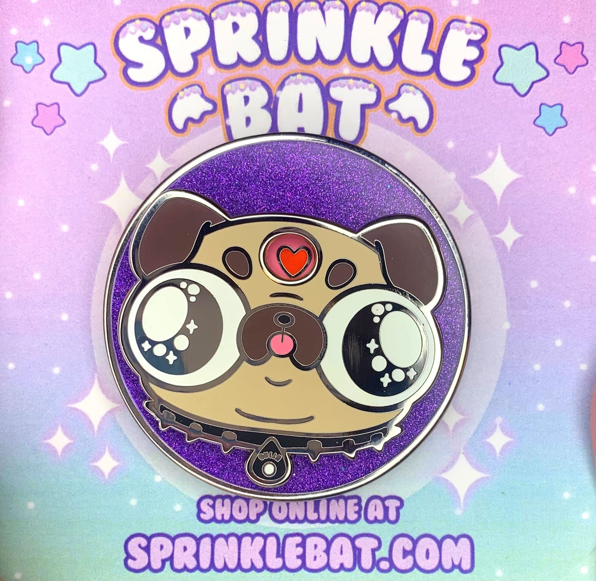 Ouija Spin Pin – Sprinkle Bat