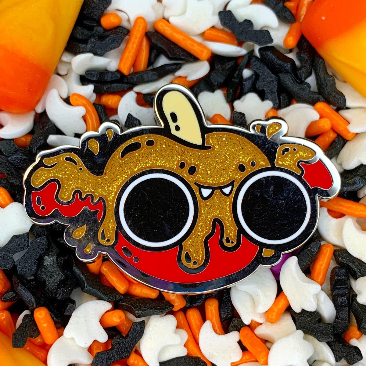 Caramel Apple Bat hard enamel pin – Sprinkle Bat