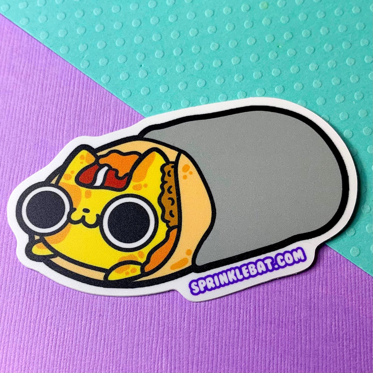 Breakfast Purrito sticker – Sprinkle Bat