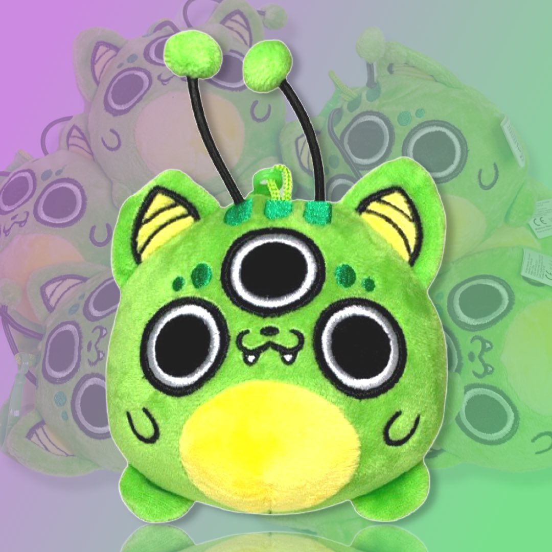 Alien Cat Plush w/ Bag Clip – Sprinkle Bat