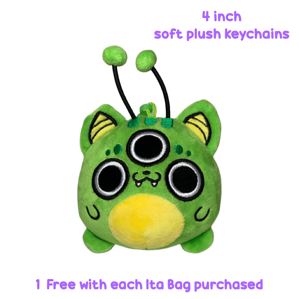 Alien Cat Plush w/ Bag Clip – Sprinkle Bat