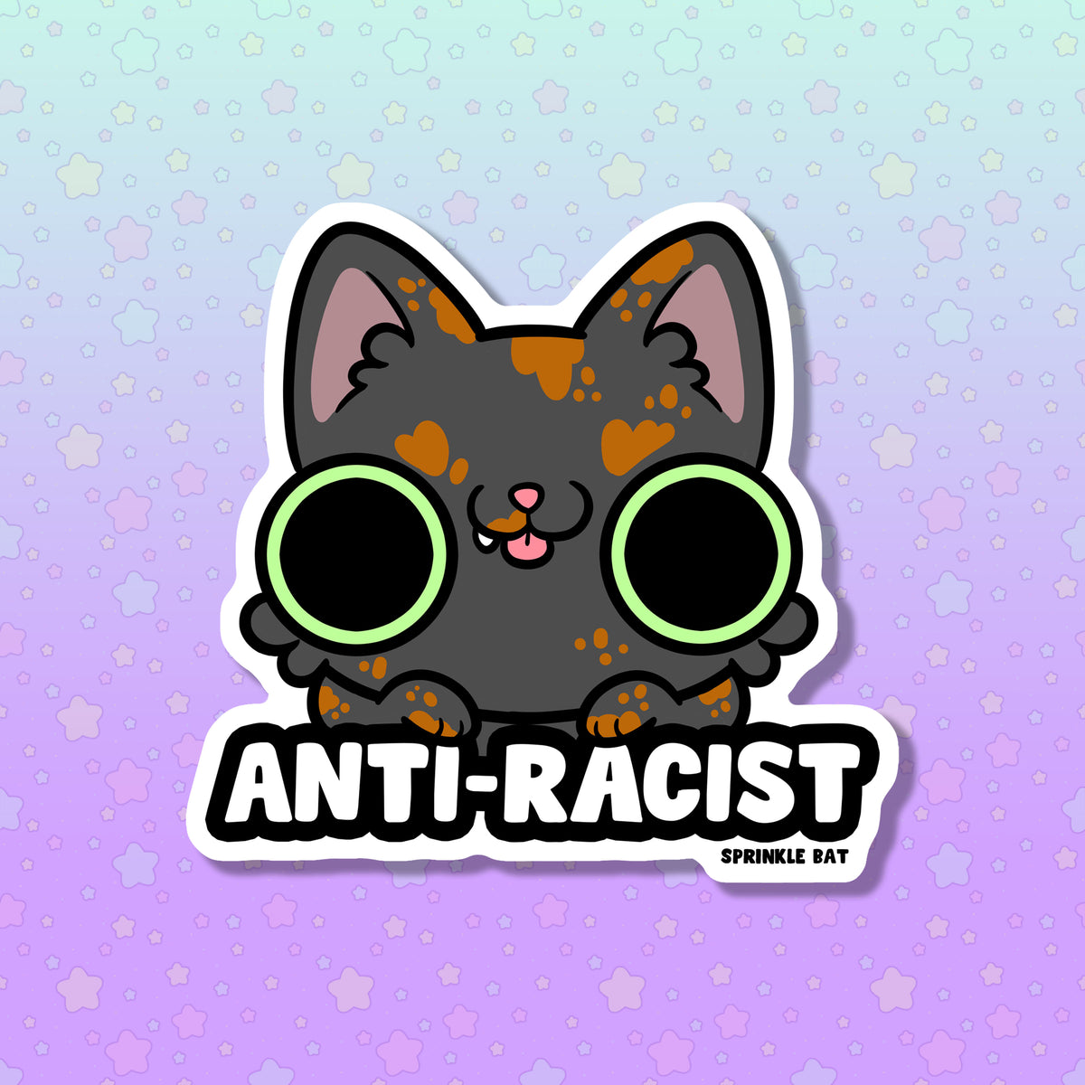 Anti-Racist Sticker for NAACP LDF – Sprinkle Bat