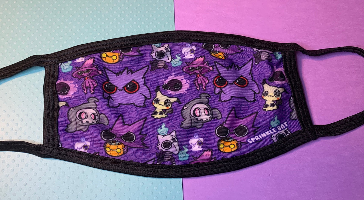 Ghost Pokemon Face Mask – Sprinkle Bat