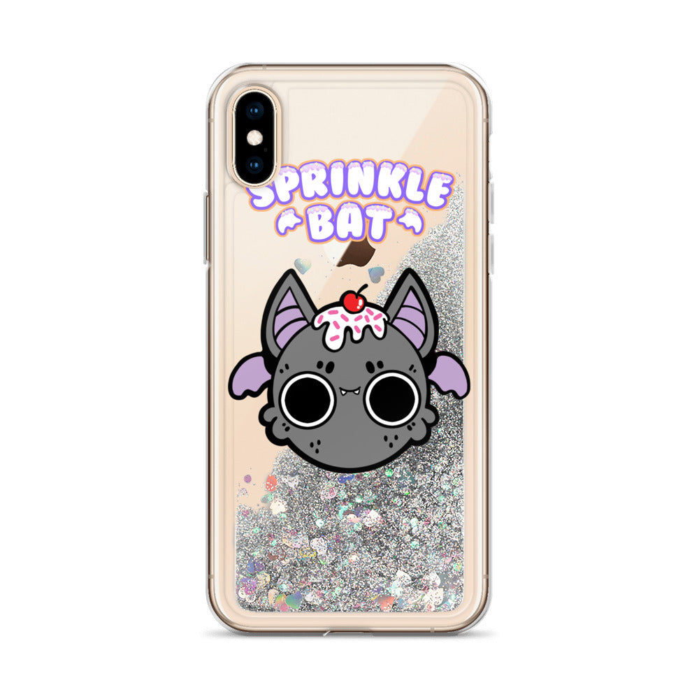Sprinkle Bat Liquid Glitter Phone Case