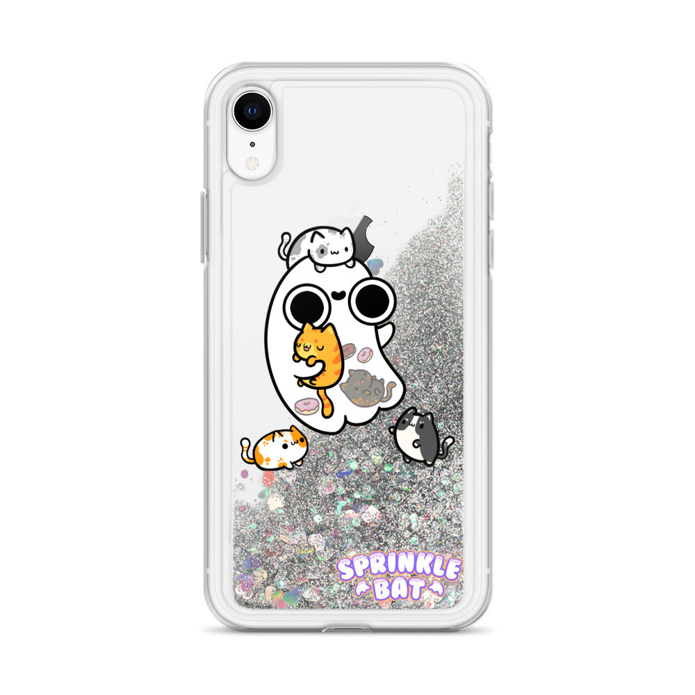 Ghost Loves Kitties Liquid Glitter Phone Case – Sprinkle Bat