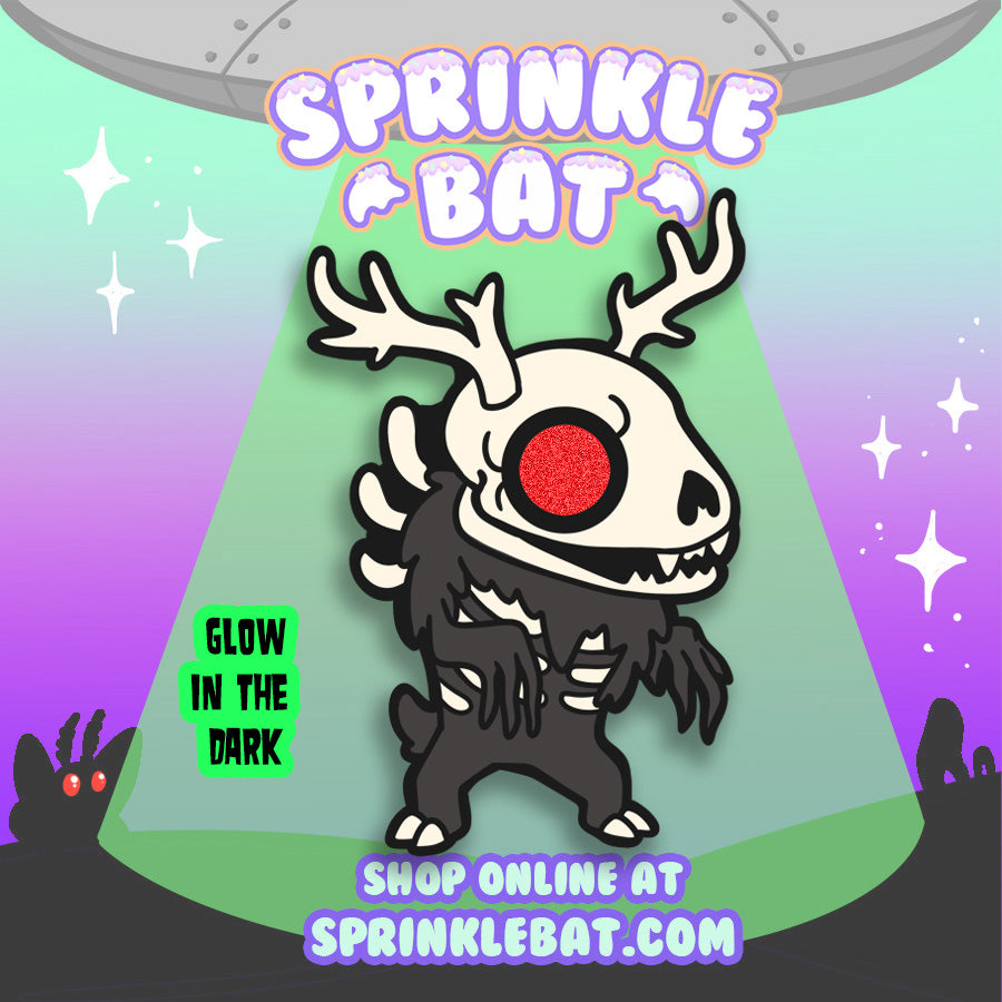 Wendigo Pin – Sprinkle Bat